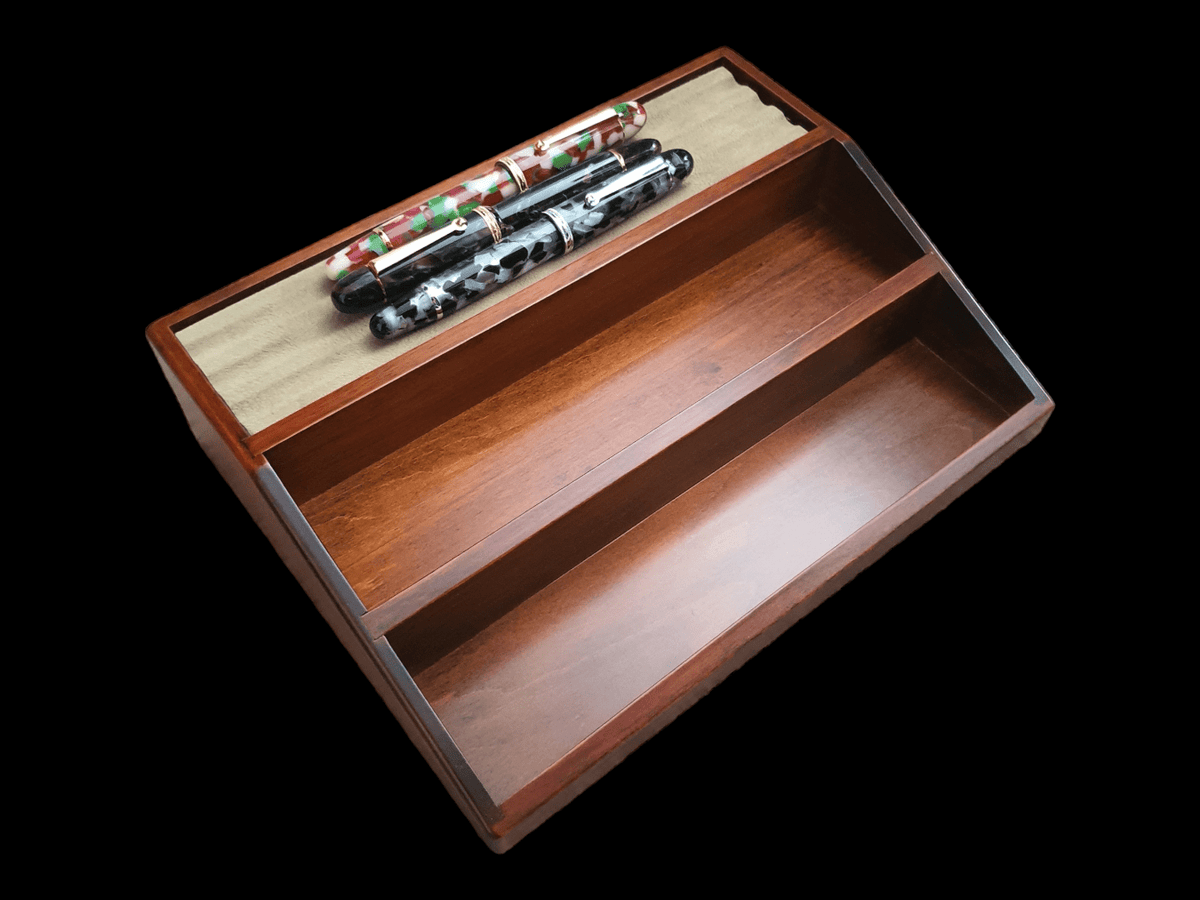 SC106- Toyooka 2 Ink Bottle Display Stand with Pen Mat · The Turners ...